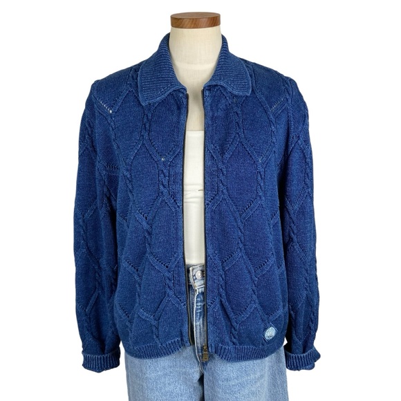Blue Willi's | Sweaters | Blue Willies Denmark Indigo Dyed Cotton Full ...